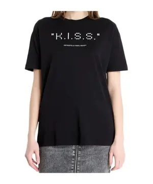 Off-White Kiss Quote T-shirt - Black