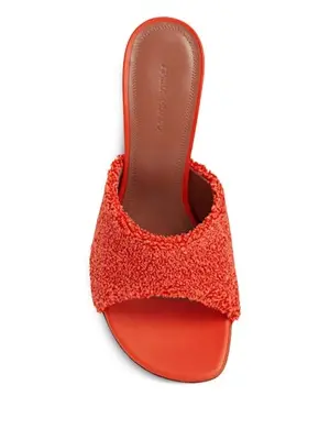 Amina Muaddi Taylor Sculptural Heel Sandals
