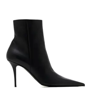 Amina Muaddi Stiletto Leather Boots
