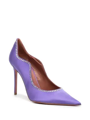 Amina Muaddi Romy Pointed-toe Pumps