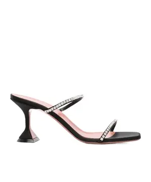 Amina Muaddi Gilda 70mm Satin Sandals