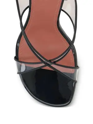 Amina Muaddi 90mm Lena Sculpted-heel Heeled Sandals