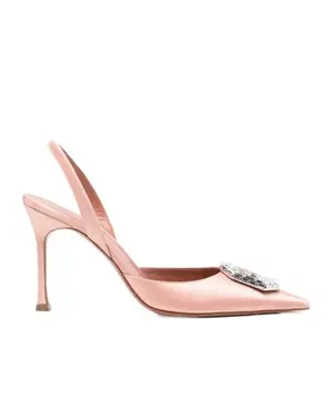 Amina Muaddi Camelia Slingback Pumps