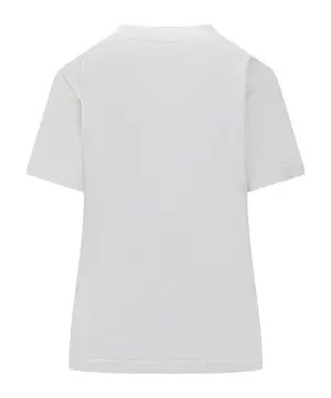 MSGM Cute Kitty Graphic And Cursive Logo Jersey T-shirt