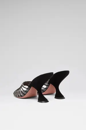Amina Muaddi Mookie Slipper High Heel Sandals