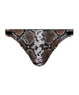 Moschino Patterned Bikini Bottoms - Brown