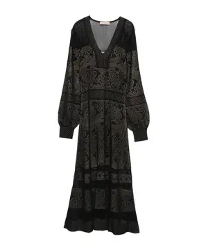 TWINSET V-neck Maxi Dress