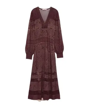 TWINSET V-neck Maxi Dress
