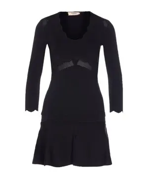 TWINSET Flared Neck Dress