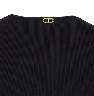 TWINSET Flared Neck Dress