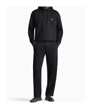 Giorgio Armani Regular Fit Double Micromodal Jersey Hoodie