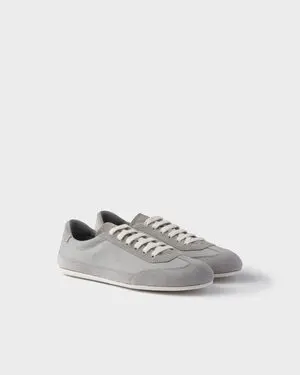 Prada Suede And Fabric Sneakers