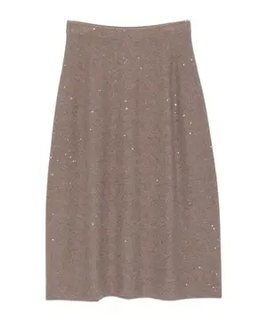 Antonelli Firenze Sequin-embellished Knit Midi Skirt - Gray