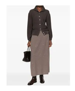 Antonelli Firenze Sequin-embellished Knit Midi Skirt - No