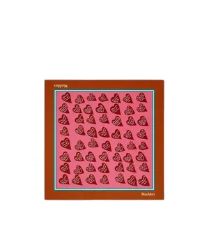 Max Mara Square Silk Scarf - Orange