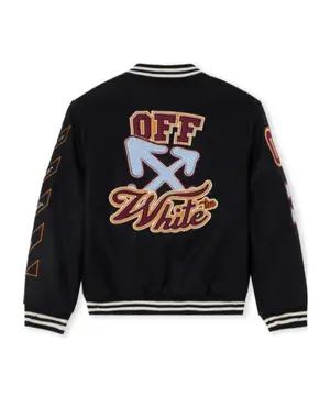 Off-White Patch Varsity Jacket
