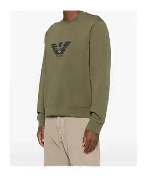 Emporio Armani Logo-print Crew-neck Sweatshirt
