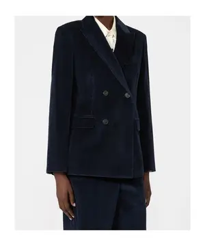 Max Mara Cotton Corduroy Velvet Blazer