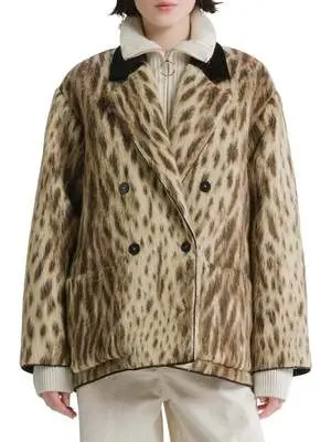 FORTE_FORTE Leopard-print Coat
