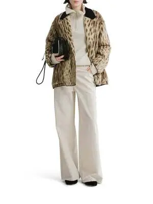 FORTE_FORTE Leopard-print Coat