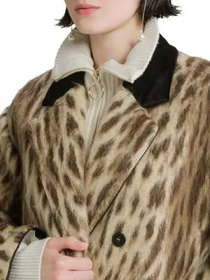 FORTE_FORTE Leopard-print Coat