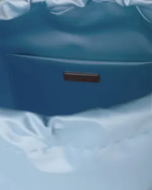 Prada Leather Drawstring Clutch