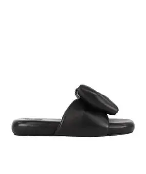 Off-White Padded Bow Sandals - Black