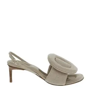Jacquemus Cuscinu Slingback Sandals - Nude