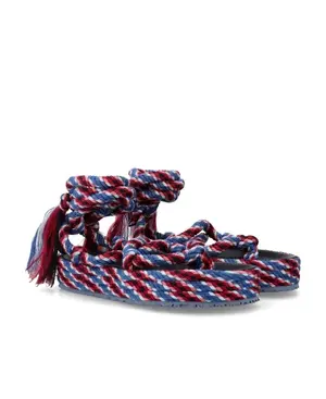 Isabel Marant Étoile Erol Tasselled Round-toe Rope Sandals - Multicolor