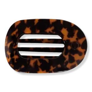 TELETIES Flat Round Hair Clip - Tortoise