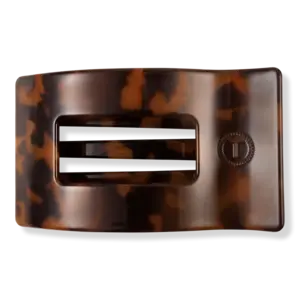 TELETIES Large Flat Rectangle Hair Clip - Tortoise