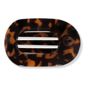 TELETIES Flat Round Hair Clip - Tortoise