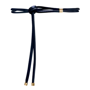 BELTBE Skinny Wrap Leather Belt - Blue