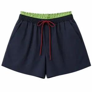 FRONT ROW SHOP Double Waist Short