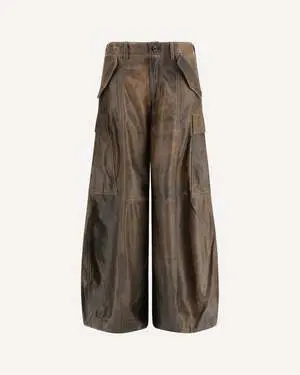 R13 Leather Cargo Pants