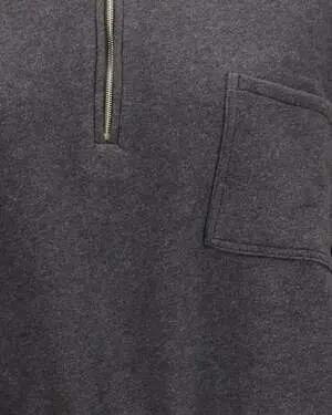 DARKPARK Alva Crop Quarter-zip Sweatshirt With Chest Pocket