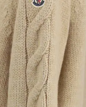 Moncler Alpaca And Wool Blend Zip Cardigan