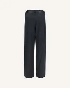 DARKPARK Ronda Wool Pants With Leather Belt
