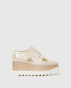 Stella McCartney Metallic Star Elyse Platforms