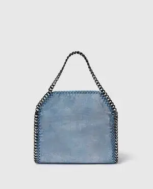 Stella McCartney Falabella Iridescent Mini Tote Bag - Blue