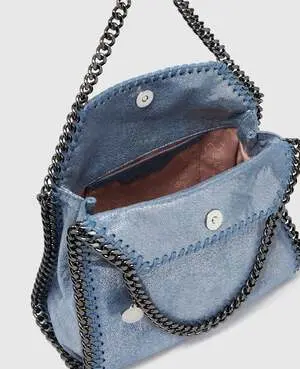 Stella McCartney Falabella Iridescent Mini Tote Bag - Blue