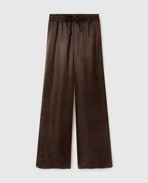 Stella McCartney Star Silk Jacquard Trousers - Brown