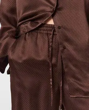 Stella McCartney Star Silk Jacquard Trousers