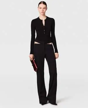 Stella McCartney Zip-detail Straight-leg Trousers - Black