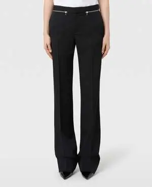 Stella McCartney Zip-detail Straight-leg Trousers - Black