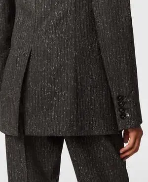Stella McCartney Double-breasted Speckled Blazer