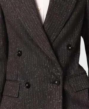 Stella McCartney Double-breasted Speckled Blazer