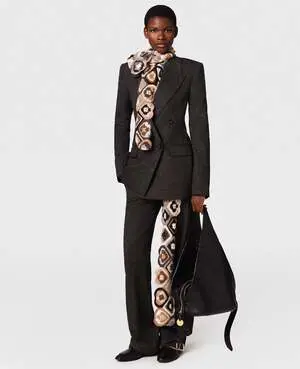 Stella McCartney Double-breasted Speckled Blazer