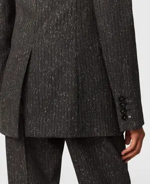 Stella McCartney Double-breasted Speckled Blazer