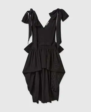 Stella McCartney Ruffled Moiré Midi Dress